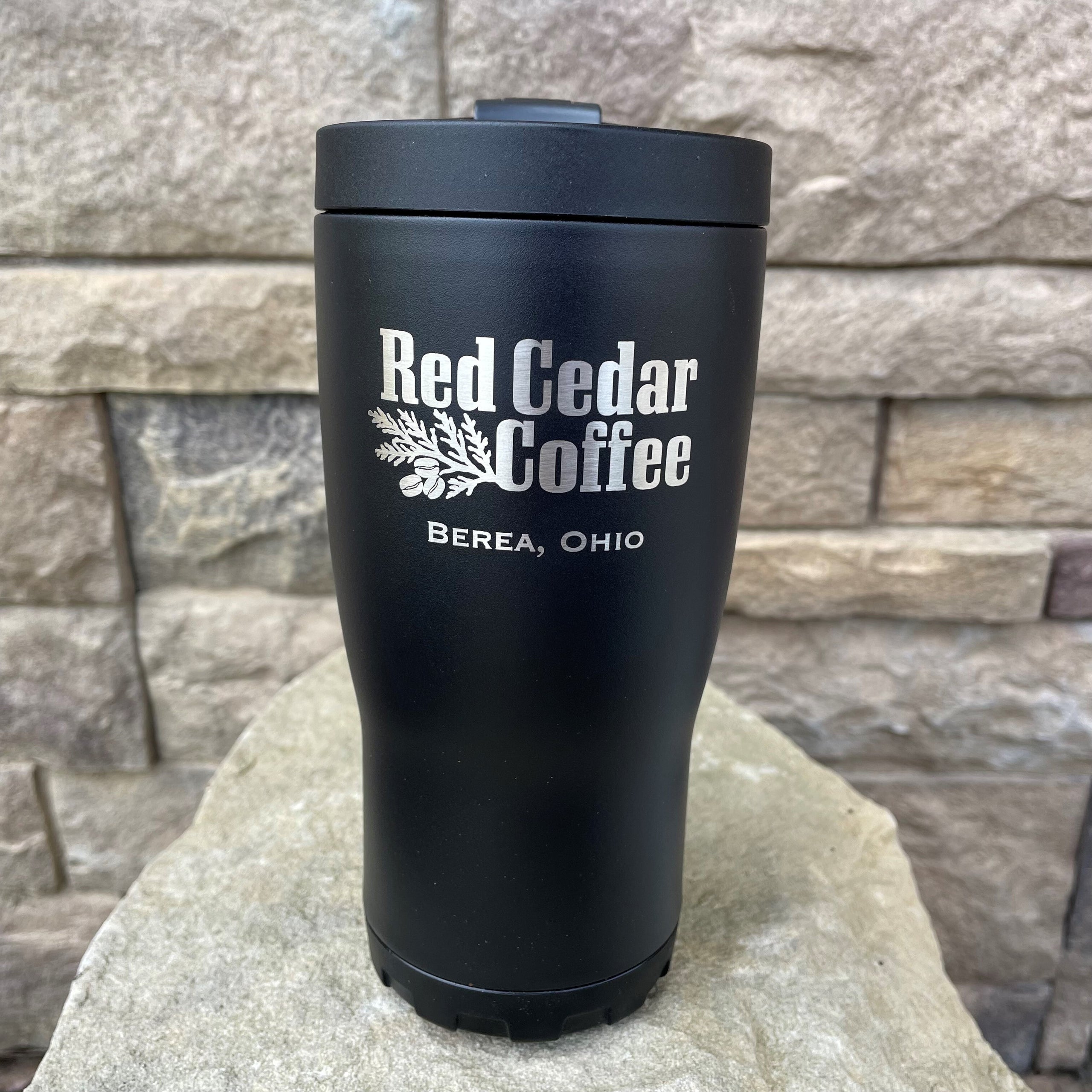 Tumbler 16 oz. Obsidian, textured | Red Cedar Coffee Co.